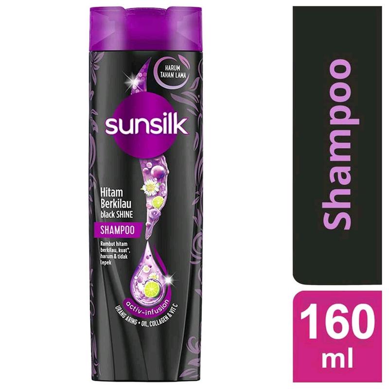 Sunsilk Shampo 160ml Black Shine - Shop | Tokopedia