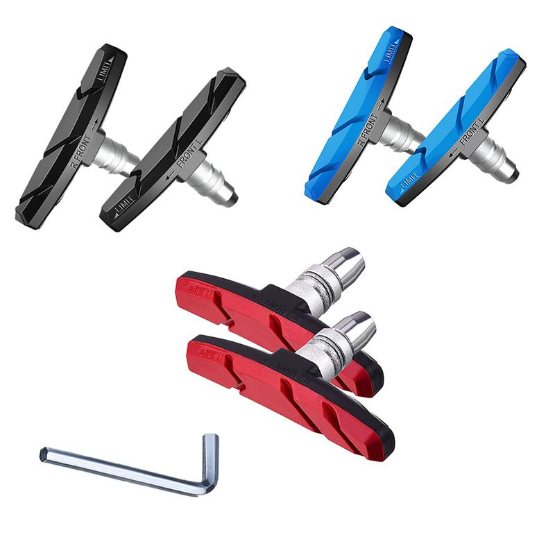 [wil]1 Pair Durable Bicycle Silent Brake Pads Riding Brake Mount ...