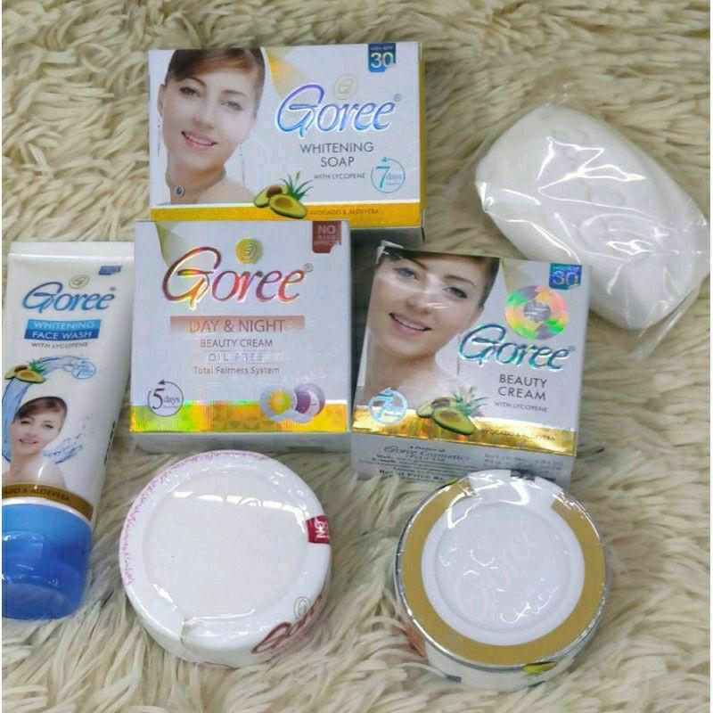 GOREE SET 4IN1 DAY & NIGHT CREAM, BEAUTY CREAM , Whitening SOAP ...