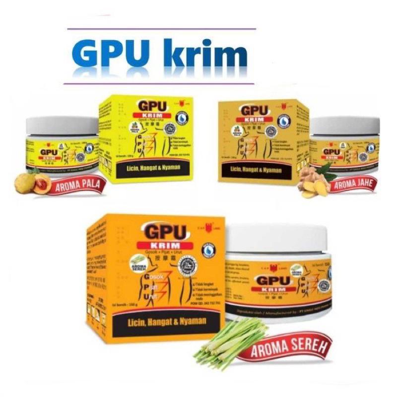 GPU Cream 60gr & 150gr - GPU Krim - Menghangatkan - Krim Pijat - Shop ...