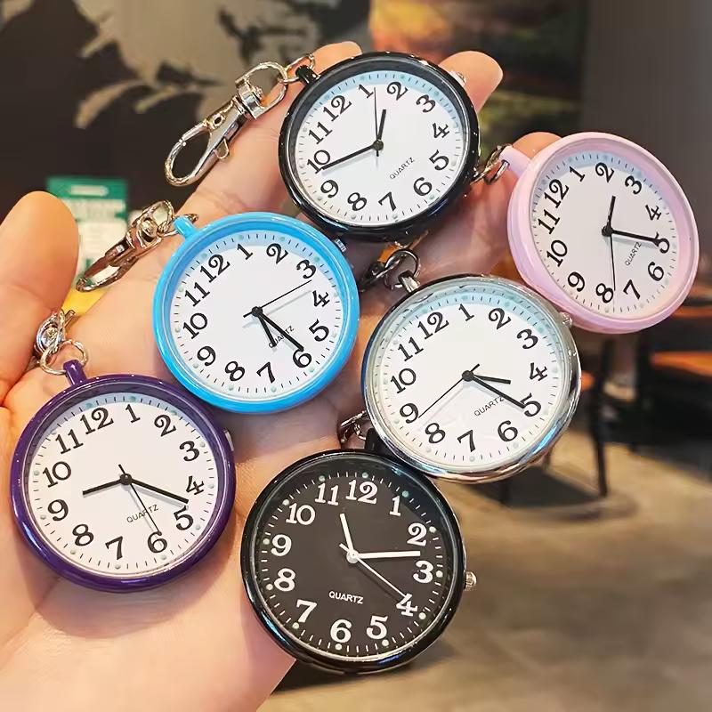 Jam Tangan Poket Kuarza, Kecil dan Comel, dengan Gantungan Kunci ...