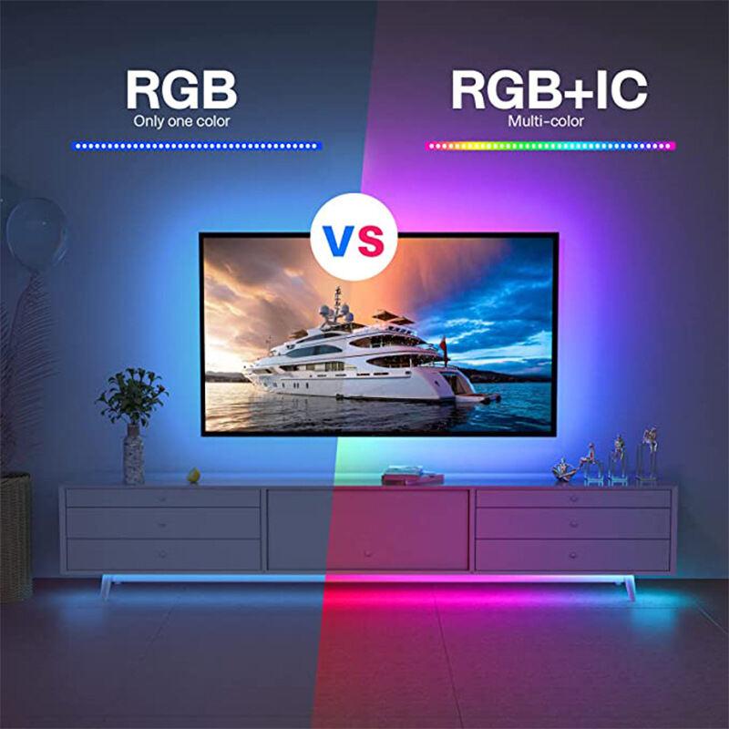 5V LED Strip Light TV Backlight USB 5050 Lamp String 3 Key RGB - TikTok ...