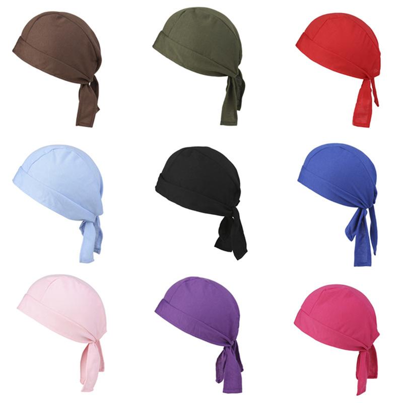 Topi Berbasikal, Balut Kepala Ekor Panjang, Warna Pastel, Beanie ...