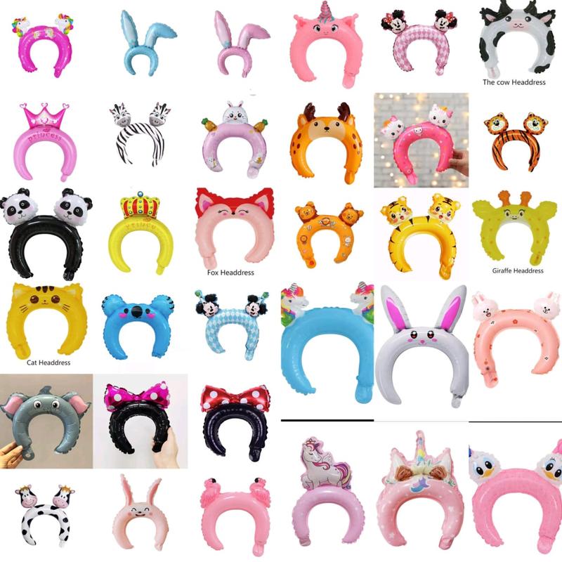 Balon bando karakter binatang / animal head band balon bando - Shop ...