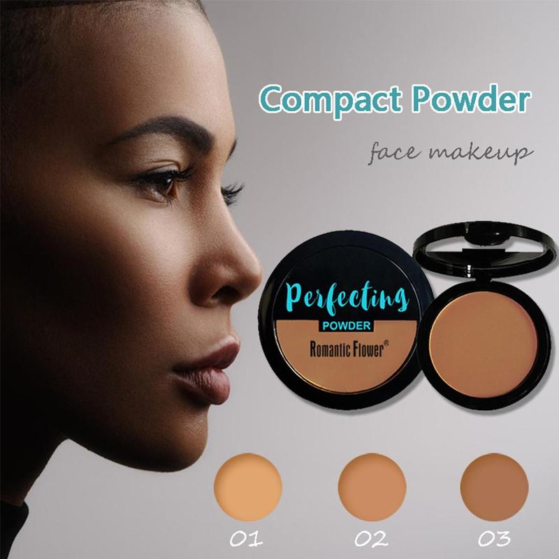 1pc Dark Matte Face Foundation Powder Long Lasting Full Coverage ...