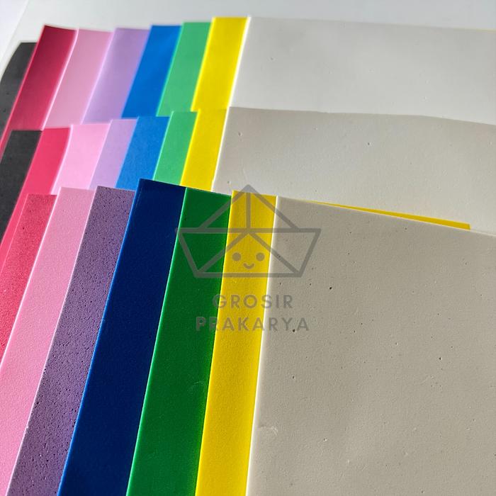 Promo Paper Art Eva Foam A4 Ukuran 210 x 297 mm Lembaran Warna Warni ...