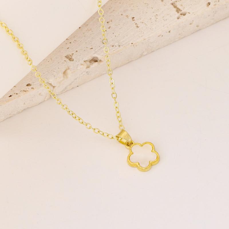 Super Kai Jewelry Custom Lucky Flower Five-Leaf Clover Necklace ...