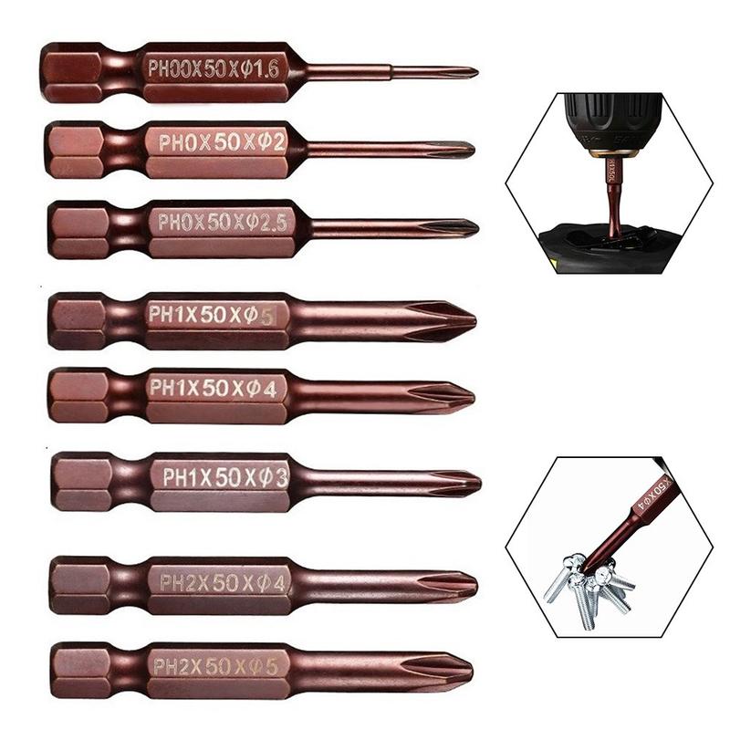 50mm 1/4inch Hex Shank Screwdriver Bit Electric Drill PH00 PH0 - TikTok ...