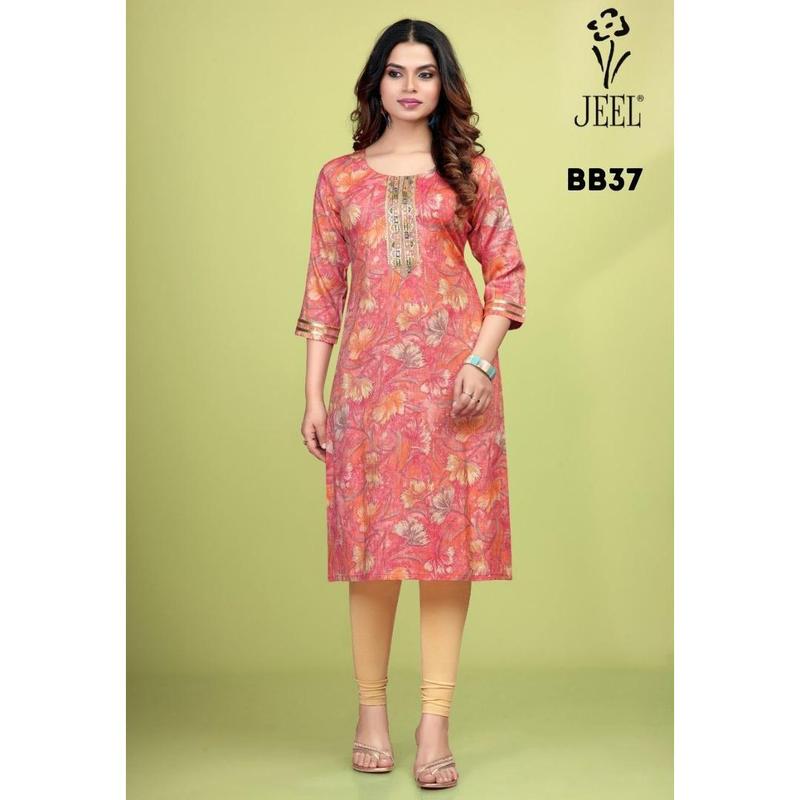 JEEL Classic Kurtis for Casual and Office Wear Tops Only BB Series ...