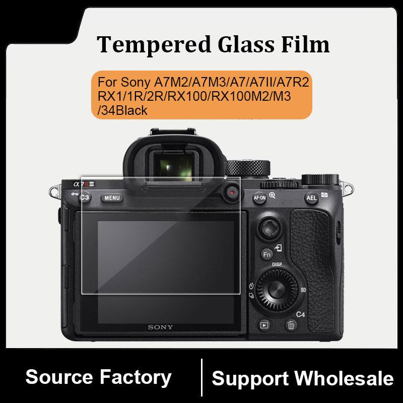 For Sony A7M3 Zv1 A7M2 A7II A7R2 RX100 M5/6 Black Camera Tempered ...