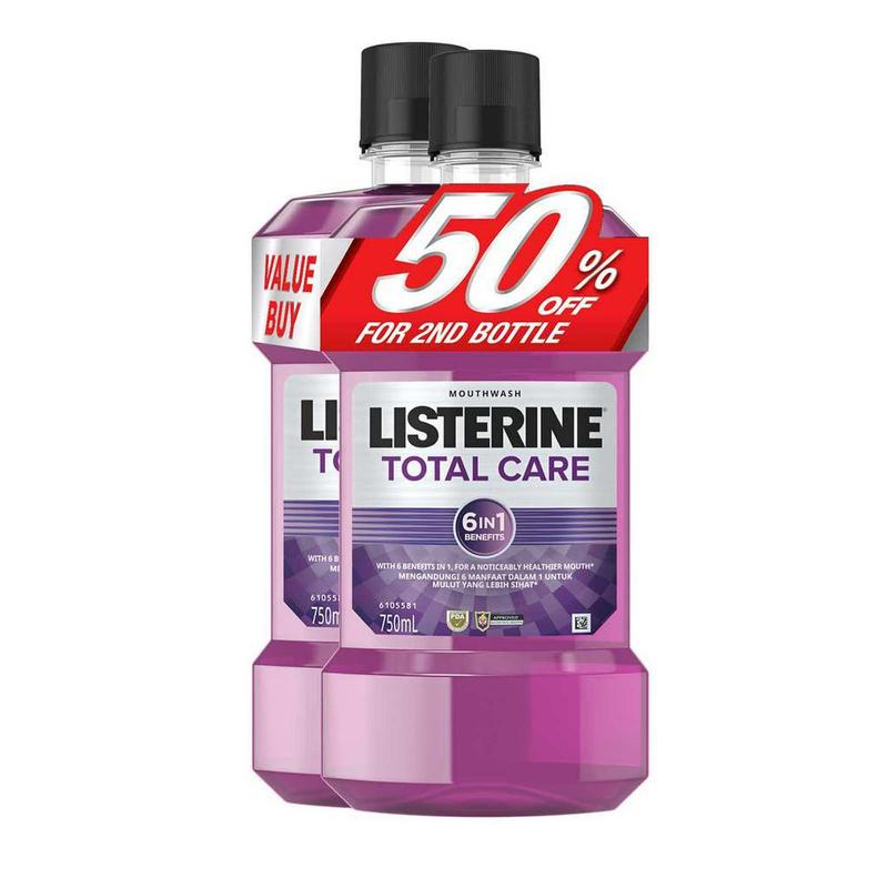 Listerine Pencuci Mulut Total Care (2 x 750ml) - TikTok Shop Malaysia