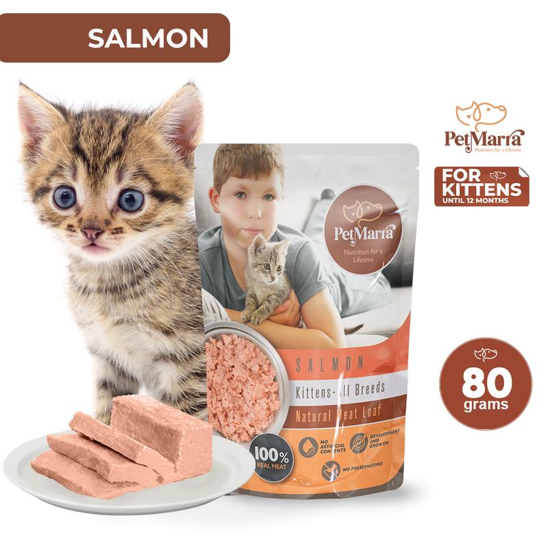 PetMarra Natural Meat Loaf Kitten Cat Wet Food Pouch up to Ages ...