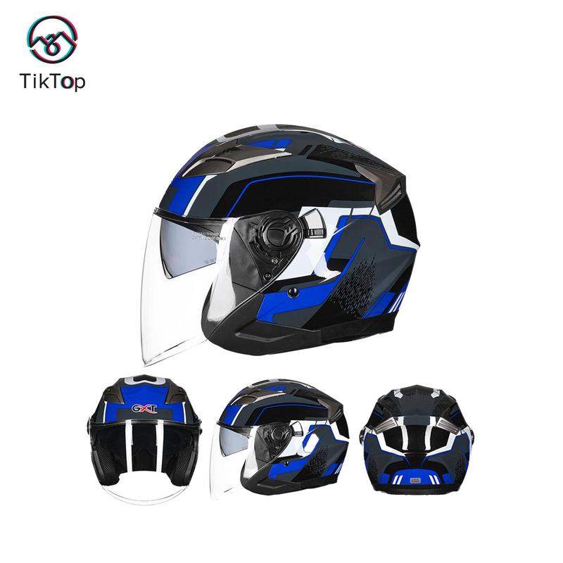 Tiktop GXT Helmet Motor Motorcycle Helmet Double Lens Motosikal ...