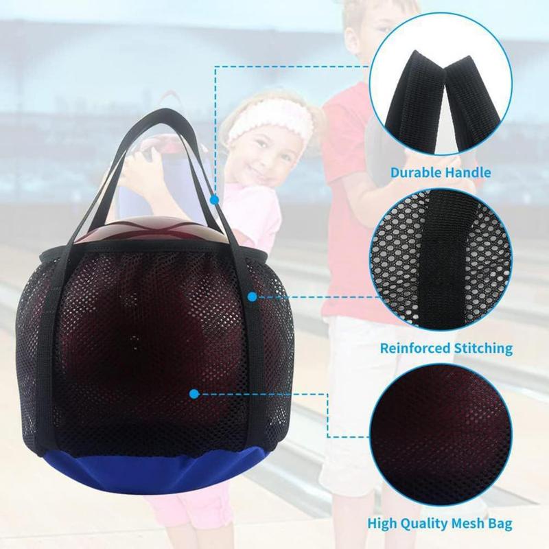 Yiyinafi Bowling Ball Bag with Bottom Protective Pad Mesh Fabric ...
