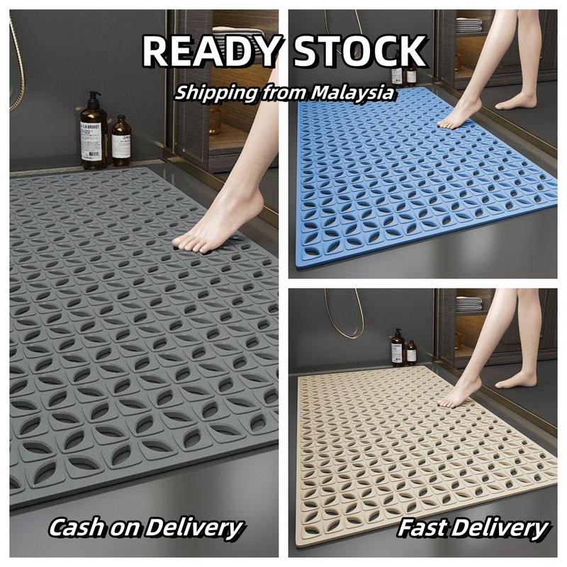 Tikar Anti Gelincir Bilik Mandi, Getah Lantai Toilet, Bahan TPE ...