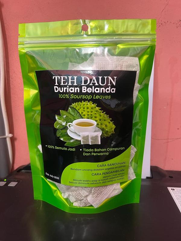 TEH DAUN DURIAN BELANDA SOURSOP LEAVES Tea Diminum - TikTok Shop Malaysia