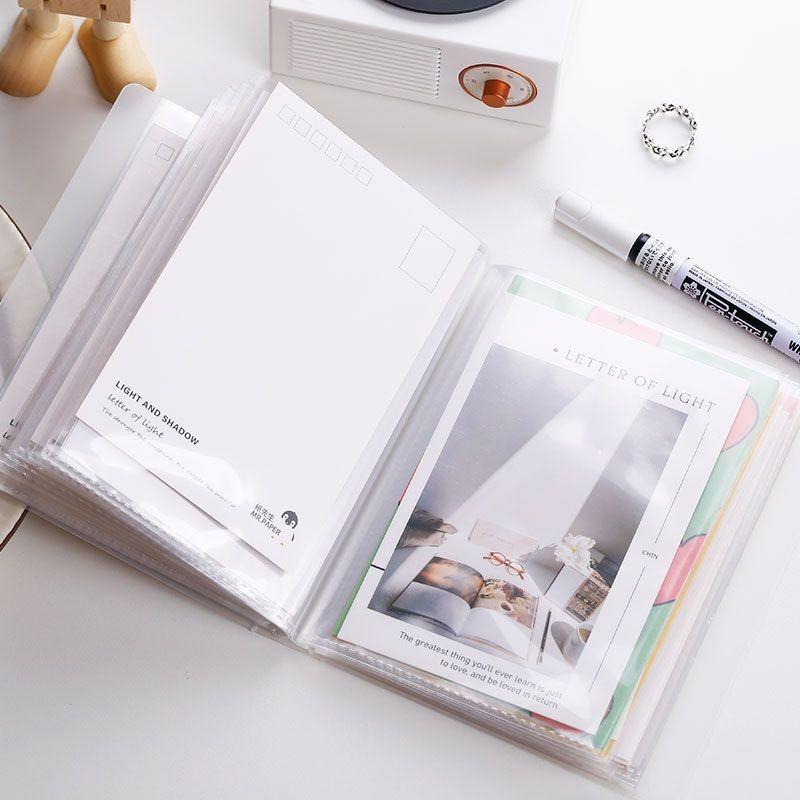 A6 Transparent Cover Frosted Photo Album 40 Pages PP Postcar - TikTok ...