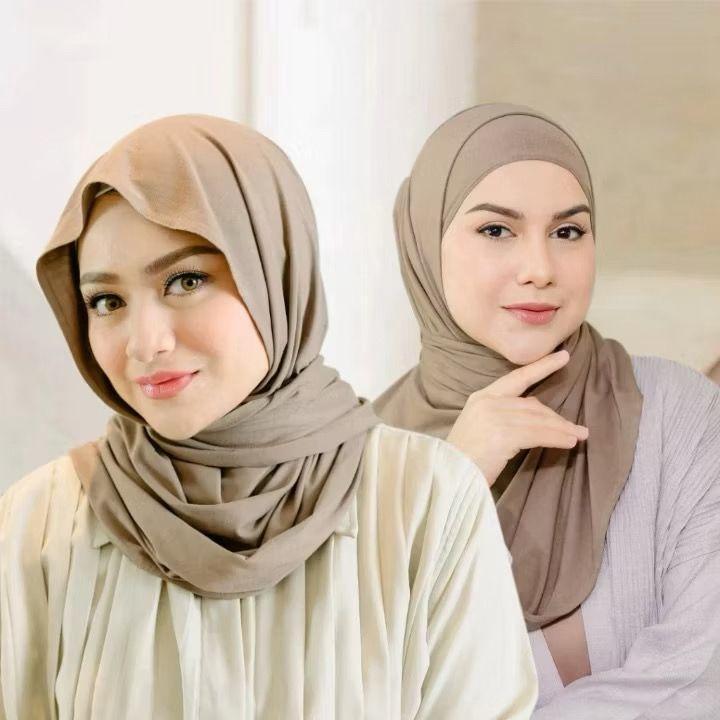 PASHMINA KAOS || Pashmina kaos rayon premium || Hijab pashmina - Shop | Tokopedia