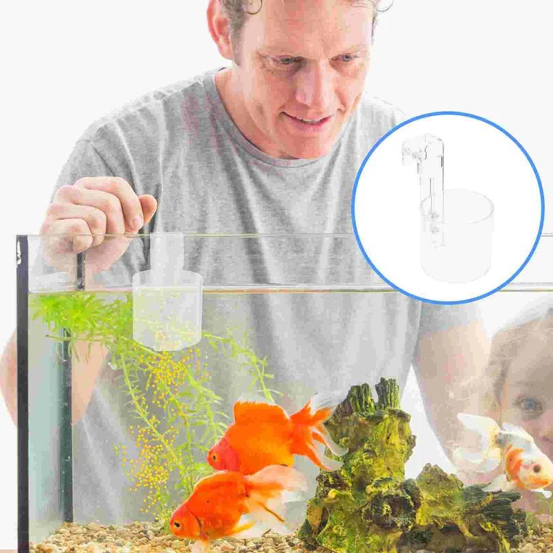 Fish Tank Feeder Aquarium Hook Feeding Ring Bowl Tool Acryli - TikTok ...