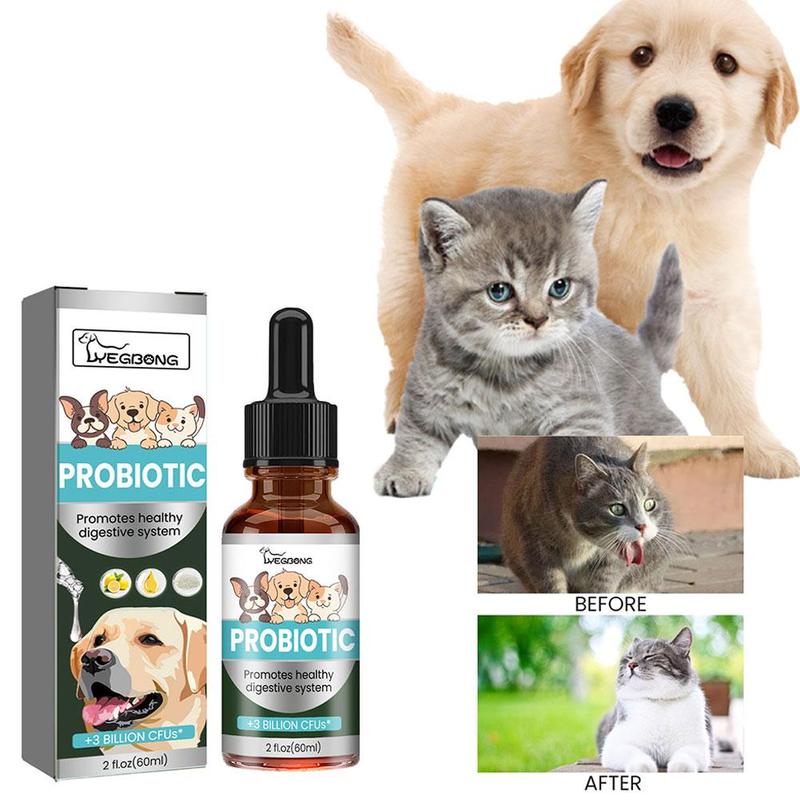Titisan Probiotik Haiwan Peliharaan, 60ml, Untuk Kucing dan Anjing ...