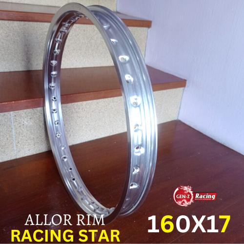 ALLO UNIVERSALALLOY RIM Racing Star 160 x 17 (Red/Pink/Dark Silver ...
