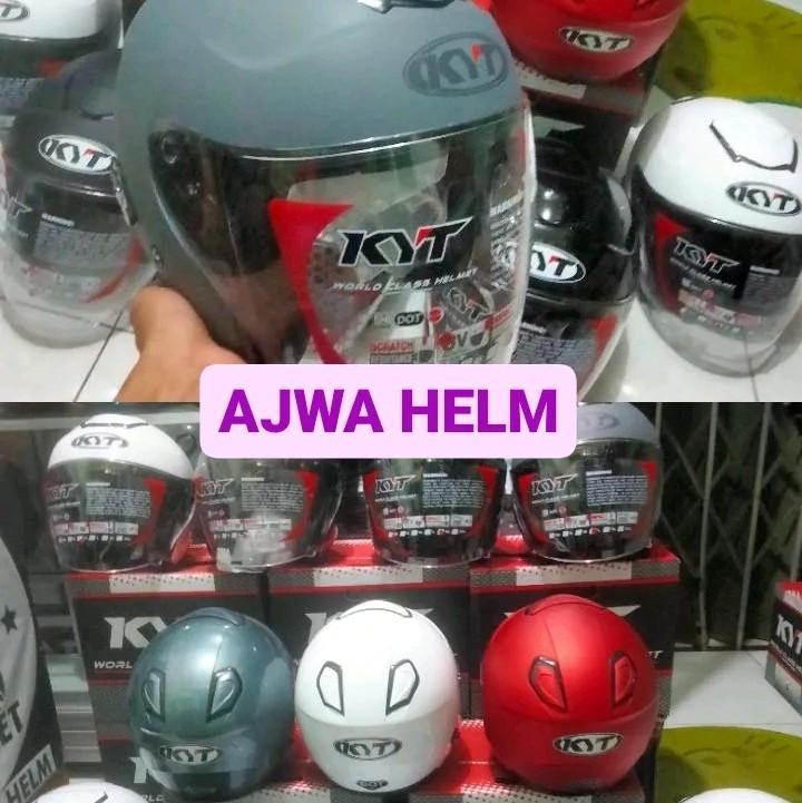 KYT KYOTO R SOLID ORIGINAL 100% KYT HELM HALFACE S - Shop | Tokopedia