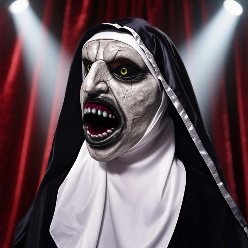 Scary Nun Mask Movie The Nun Latex Masks With Turban Valak Cosplay ...