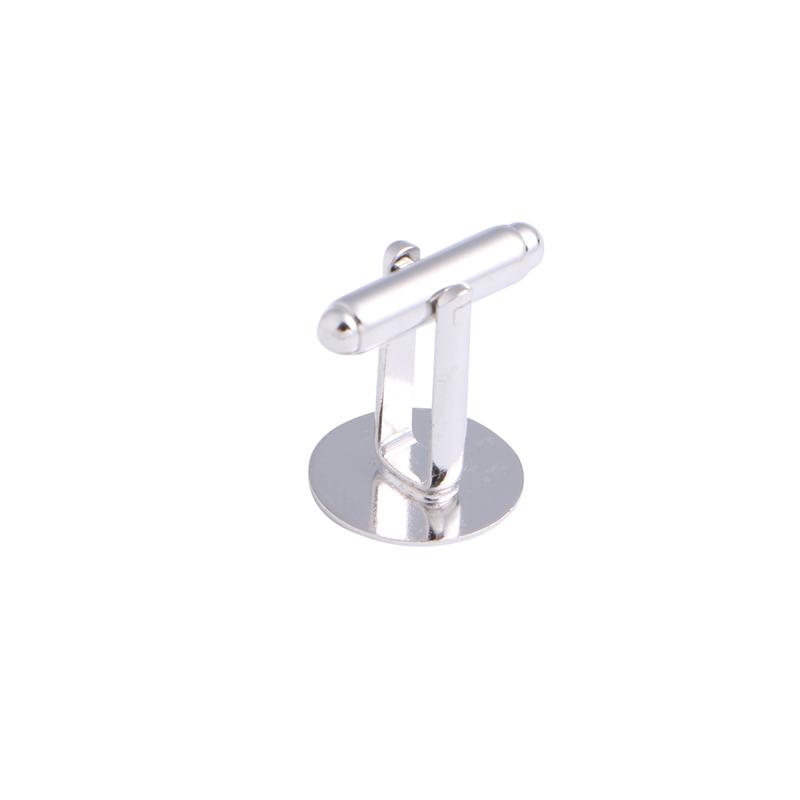10 Pcs Silver Tone Cufflinks Cuff Link Backs Blanks Jewelry 0.71x0.55 ...
