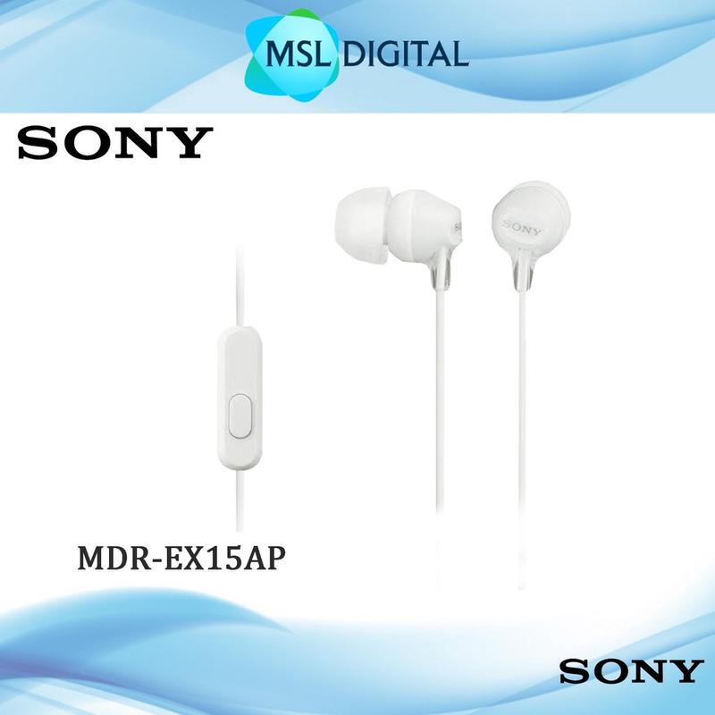 Sony MDR-EX15AP In-Ear Earphone Earbuds Headphones With Microphone ...