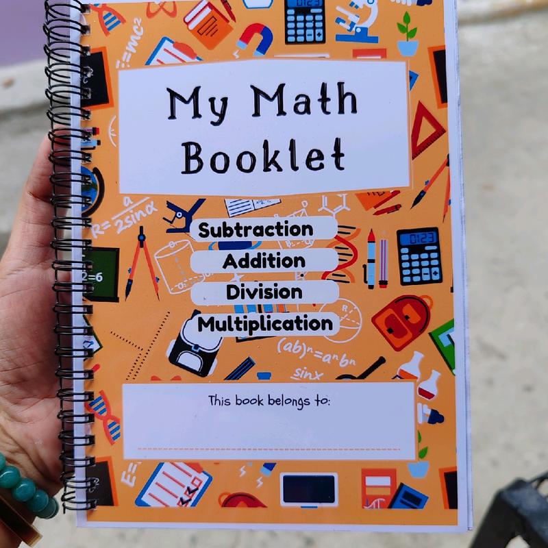 My math booklet fraction decimal subtraction multiplication division ...