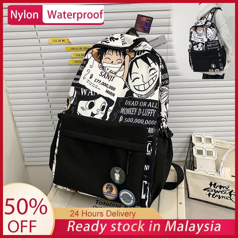 One Piece Schoolbag Boy ins Trendy Cool Large-Capacity College - TikTok ...