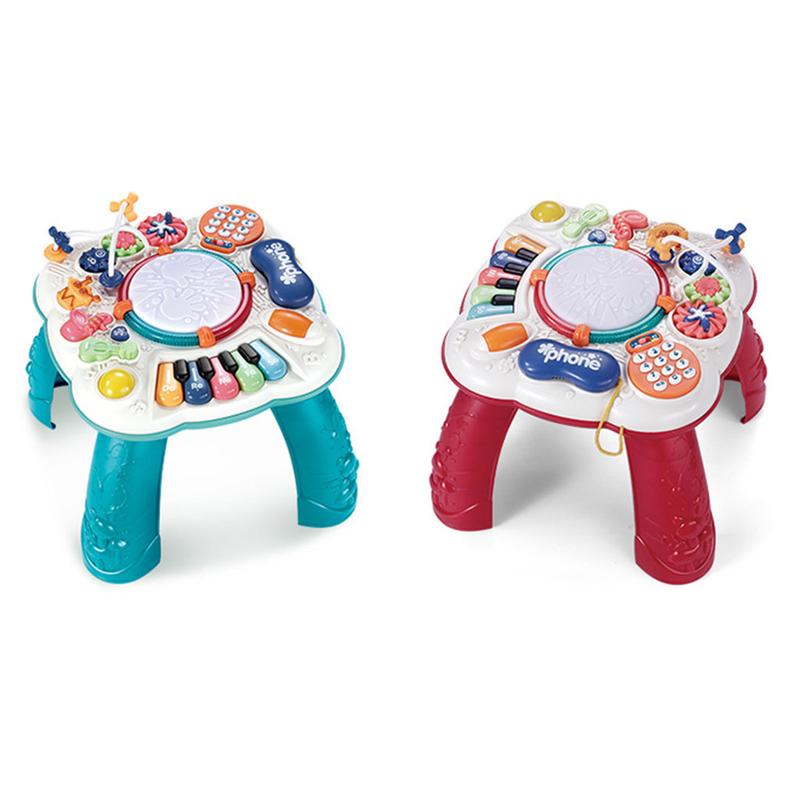 Early Educational Learning Activity Table with Musical Instruments ...