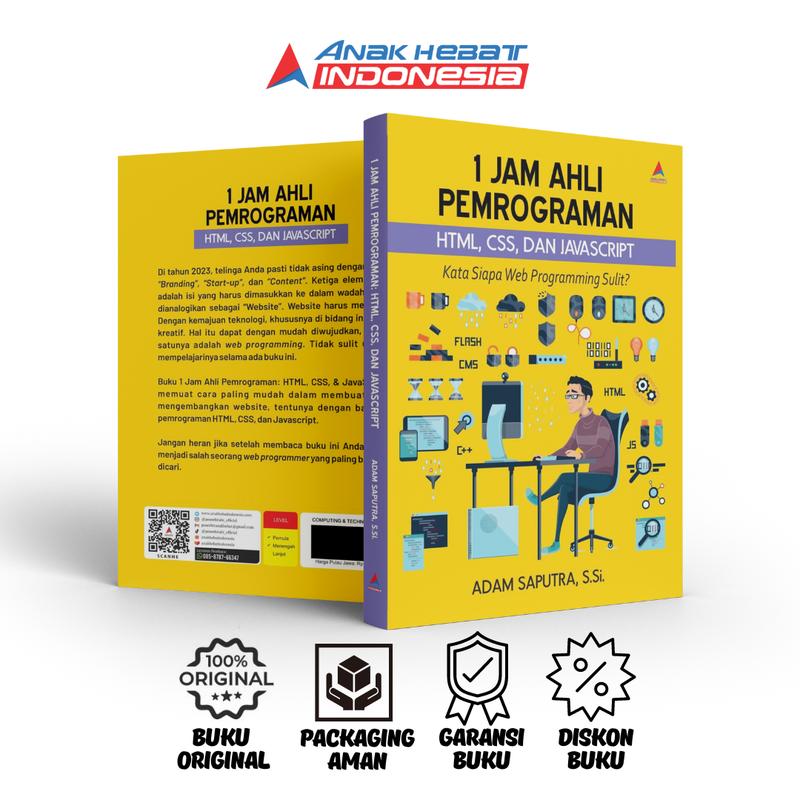 BUKU 1 Jam Ahli Pemrograman : HTML, CSS, Dan JAVASCRIPT : Kata - Shop ...
