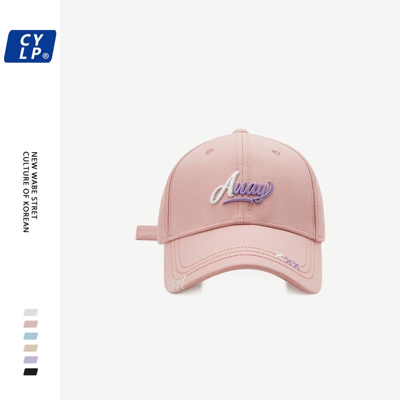 Three-dimensional English embroidered baseball cap women's spring ...