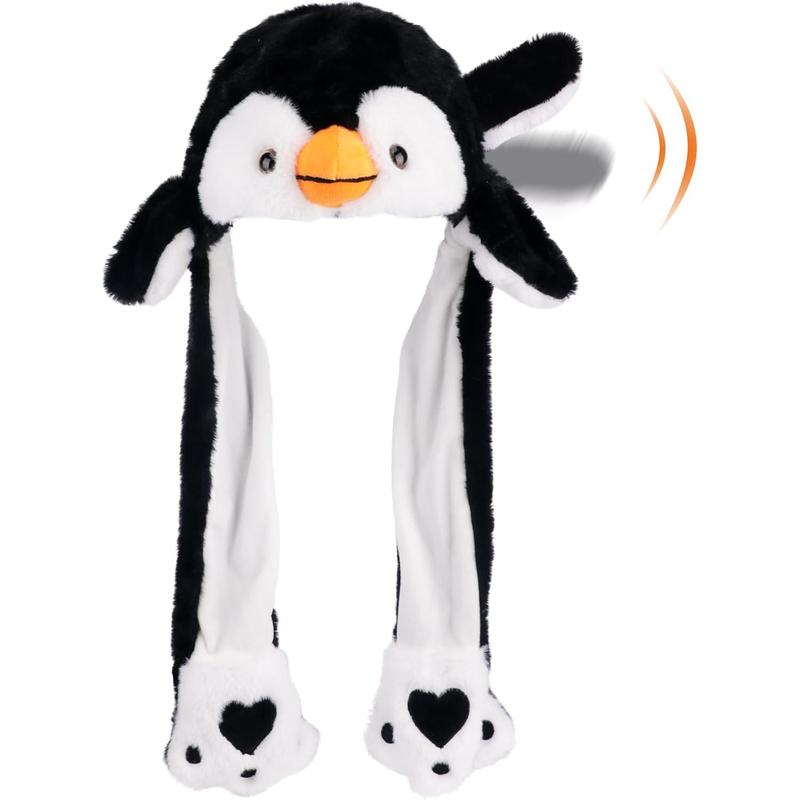 Animal hat with ears, movable, jumping, popping, jumping hat - TikTok Shop