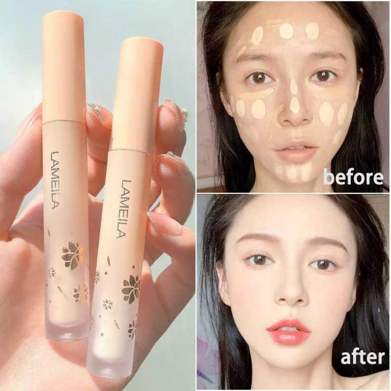 Lameila Highlighter Foundation Concealer, Moisturizing and Long-lasting ...