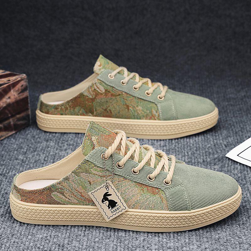 Men's Canvas Shoes Summer Trendy All-Match Slip-on Breathabl - TikTok ...