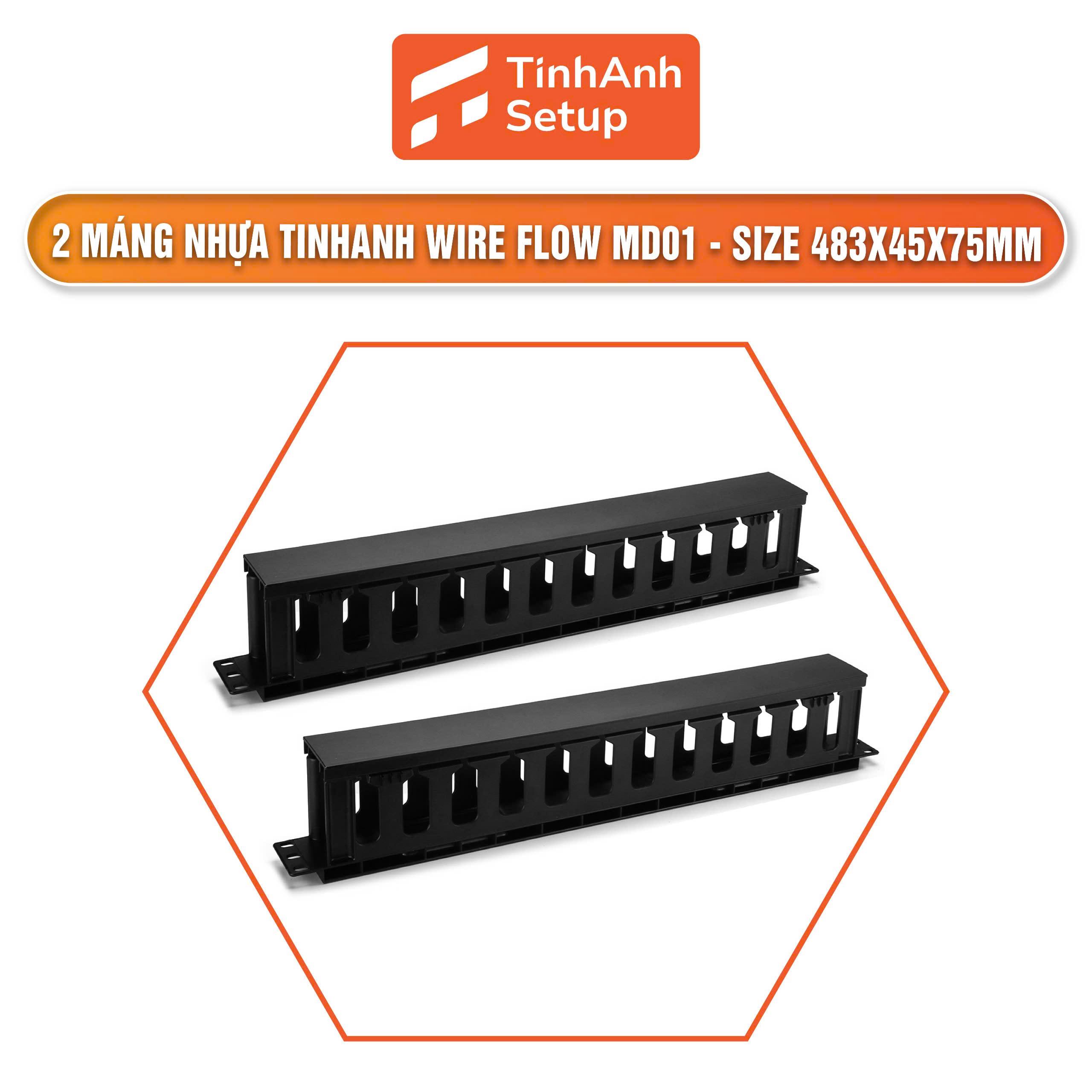 Combo 2 máng nhựa đi dây điện chống cháy - TinhAnh Setup