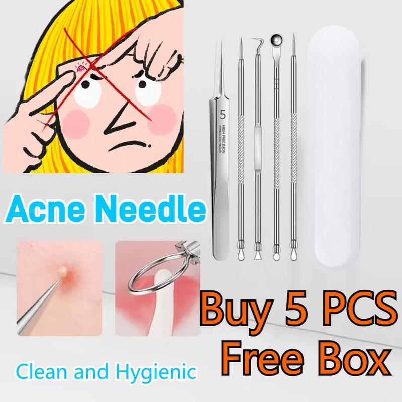 5 Piece/Box Blackhead Acne Needle Squeeze Tool Set Special for - TikTok ...