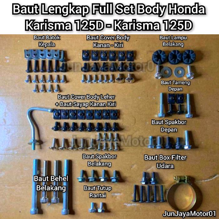 Promo Baut full body karisma / baut lengkap fullset body karisma x ...