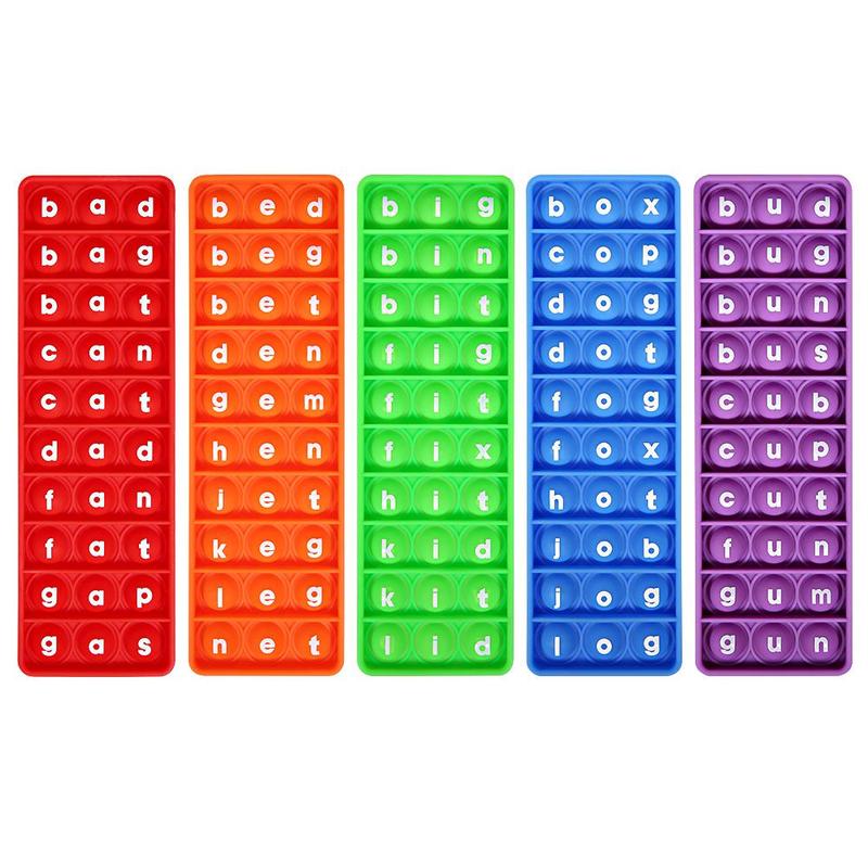 CVC Words Games Pop Toys, 5 Counts Word Pop CVC Phonics Game - TikTok Shop