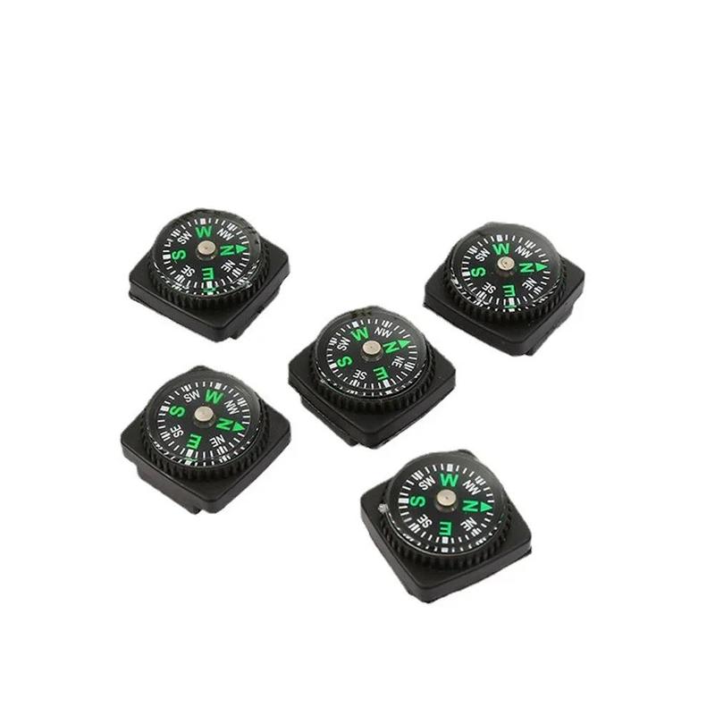 1/5PCS Watch Strap Button Compass Mini Portable Emergency Survival ...