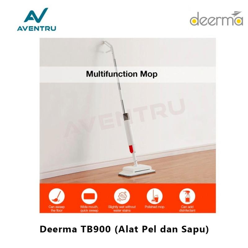 Deerma TB900 2in1 Alat Pel dan Sapu Sampah Lantai Semprot Spray Mop ...