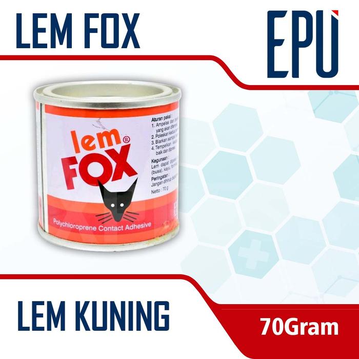 Promo Lem Fox Lem Kuning Perekat Lem Kayu Adhesive Lem Serbaguna 70 ...