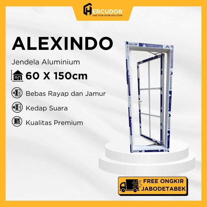 Jual ALEXINDO - Jendela Aluminium ALEXINDO 4" 60x150 - Swing / Single ...