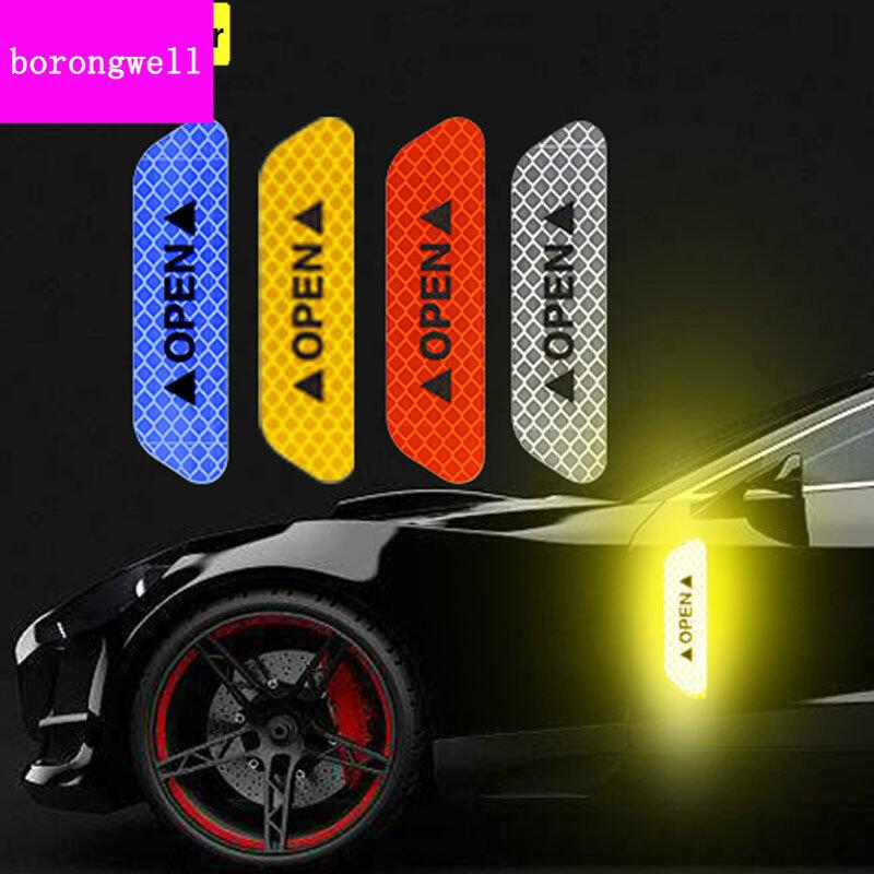 【Ready Stock】4pc/1 Set Car Reflectante Reflector Sticker Car BodyHigh ...