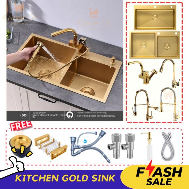 [BUY 1 FREE 7] SUS304 Gold Premium Nano Sink Package Deals Stainless ...