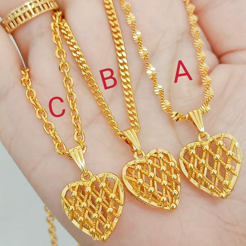 Rantai Leher Set Emas Bangkok Necklace Set GOLD PLATED - TikTok Shop ...
