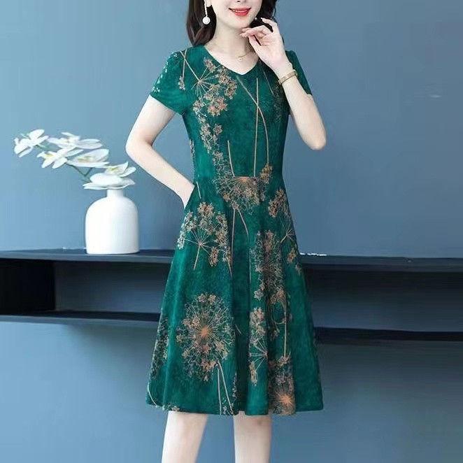 Pakaian Ibu, Fesyen Butik Mewah, Saiz Besar Longgar, Gaya Elegan ...
