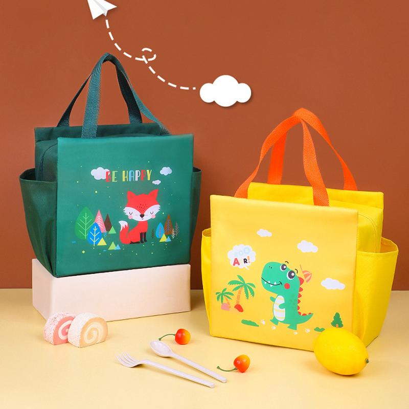Bento Lunch Bag Large Capacity Zipper Closure Cartoon Patter - TikTok ...